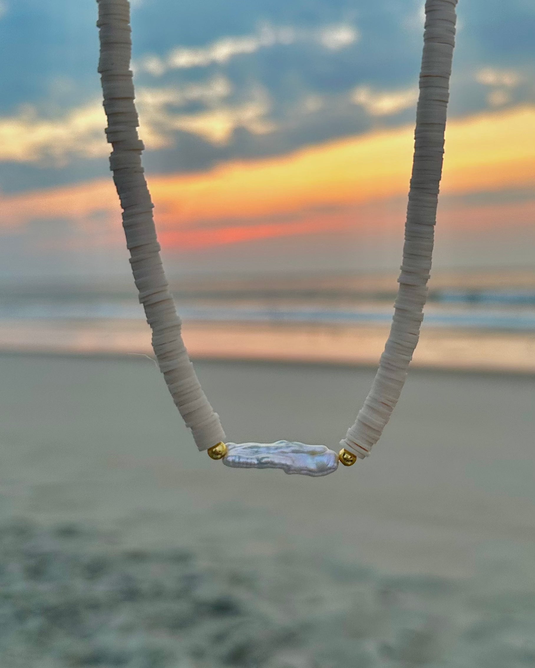 beaded necklaces – ivory moon