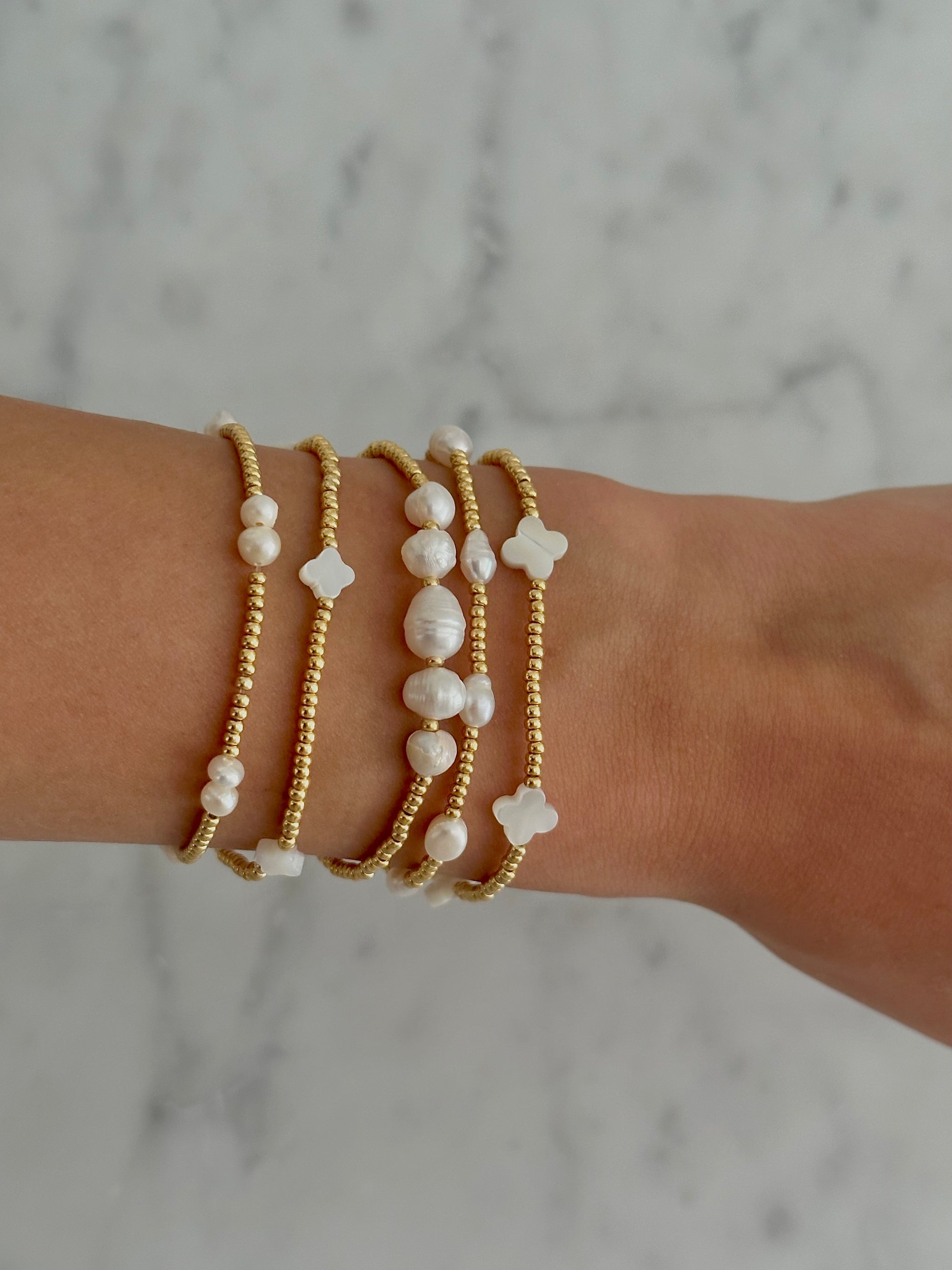 clover bracelet – ivory moon