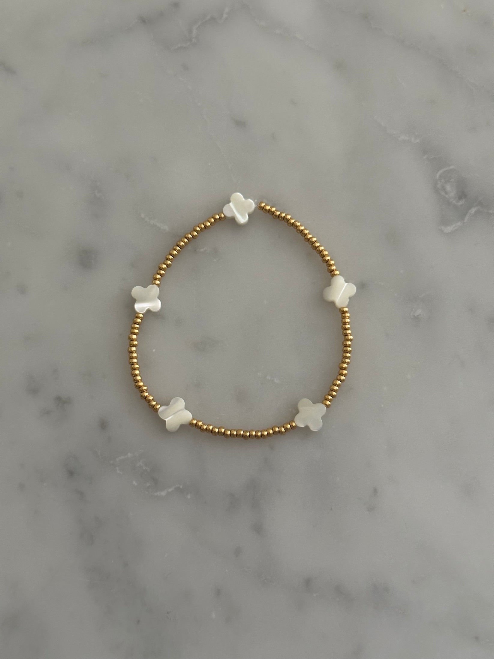 clover bracelet – ivory moon